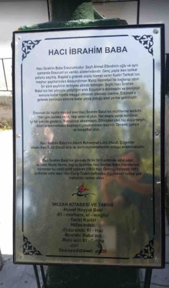 Hacı İbrahim Baba – Evliyalar.net – Evliya, Sahabe, Peygamber Kabirleri